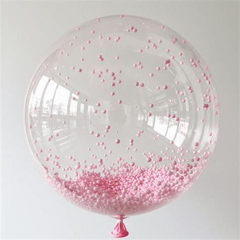 Balão Bubble 20 Confete Rosa Nas Lojas Matsumoto