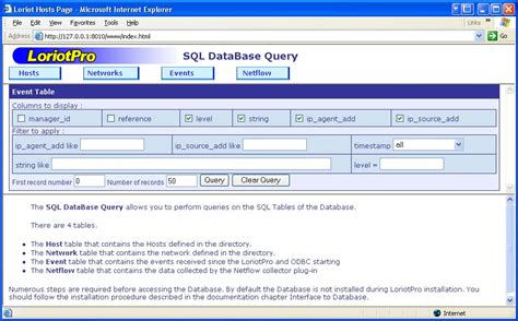 Database Query Tool