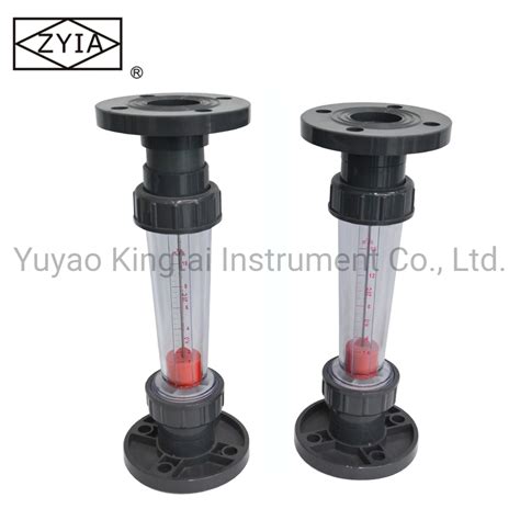Flange Type Plastic Water Pvc Pipeline Socket Chemical Float Flow Meter