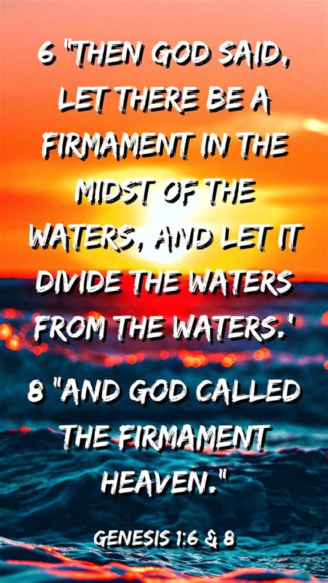 Genesis God Created The Firmament