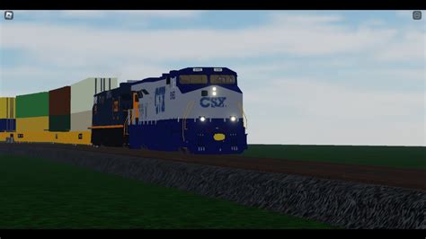 Csx Yn1 Gevo 6163 Leads Intermodal Youtube