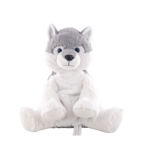 Hugo The Huskey Medium Heatie With Microwaveable Silica Bead Pillow I