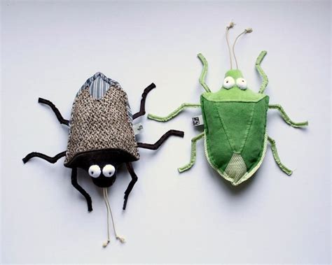 Stink Bug Plushie Green Grey Or Brown Little Plush Insect Etsy Bug