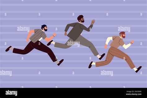 Business Men Running Stock Vector Image And Art Alamy