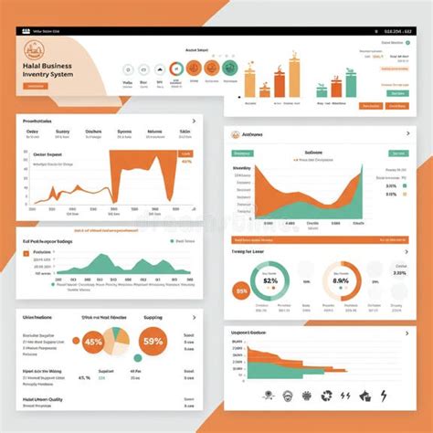 A Set Of Business Analytics Mockup Documents Is Displayed Featuring Data Stock Illustration