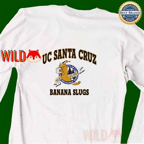 Ucsc Slug Logo Uc Santa Cruz Banana Slugs T Shirt Vincent Vega Costume