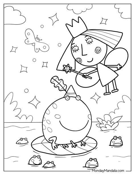 20 Ben And Holly Coloring Pages Free Pdf Printables