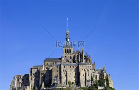 圣米歇尔山高清摄影大图 千库网