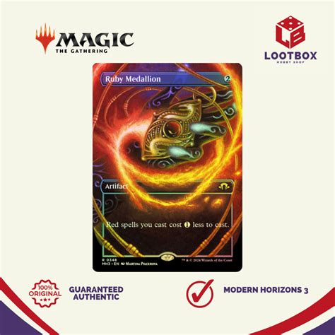 Magic The Gathering Ruby Medallion Rare Modern Horizons 3 Shopee Philippines