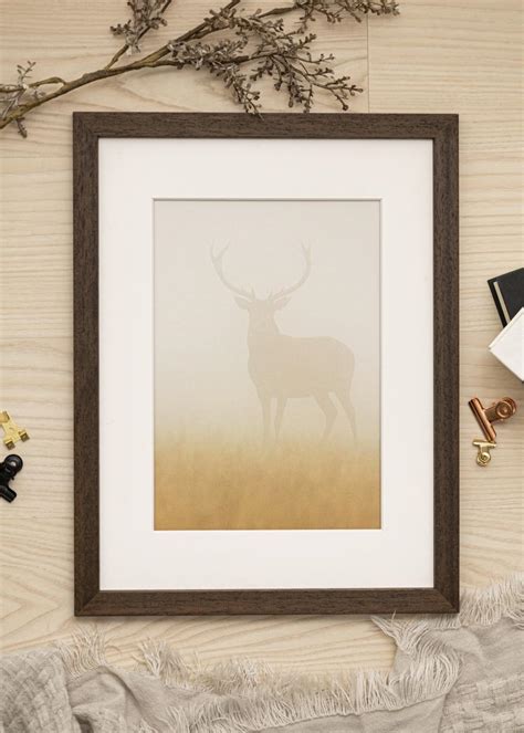Buy Frame Brown Wood Acrylic Glass 65x95 Cm Here Bgastoreuk