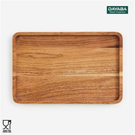Jual Dayaba Acacia Wooden Tray Baki Nampan Kayu Natural Food Grade Shopee Indonesia
