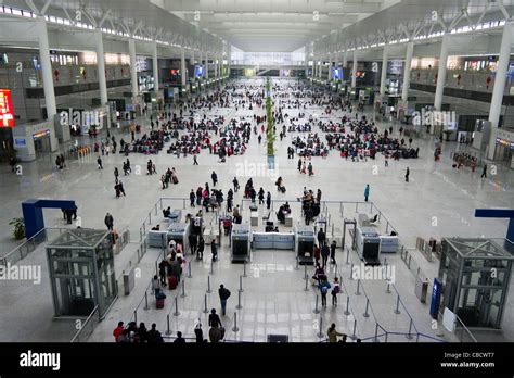 Security Gate And Waiting Room For High Speed Trains At The Shanghai