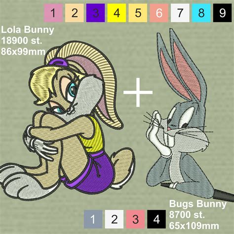 Bugs Bunny En Lola Bunny Kussen Elkaar Looney Tunes Knuffel Bugs Bunny