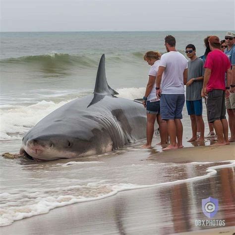 A Great White Shark Washes Up At The Outer Banks Shape The Sky
