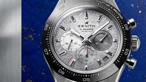This Zenith Chronomaster Sport Watch Features A One Of A Kind Meteorite