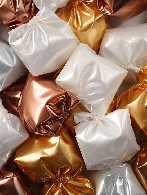 Premium Photo Scene Of Wrapper Packaging Foil Wrapper Candy Blank Packaging Fun And Clean