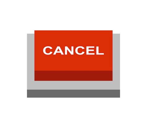 Premium Vector Cancel Button