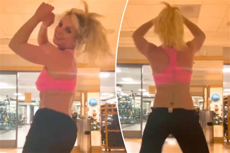 Britney Spears Shakes Her Booty During Workout Session