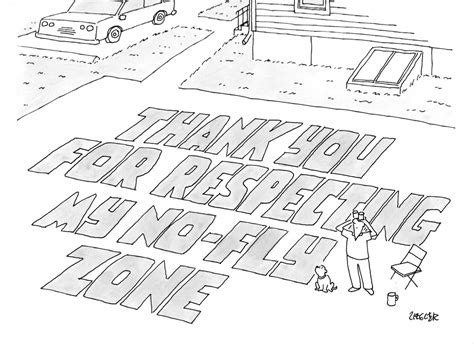 No Fly Zone Original And Unique New Yorker Magazine Cartoon Art Curated Cartoons