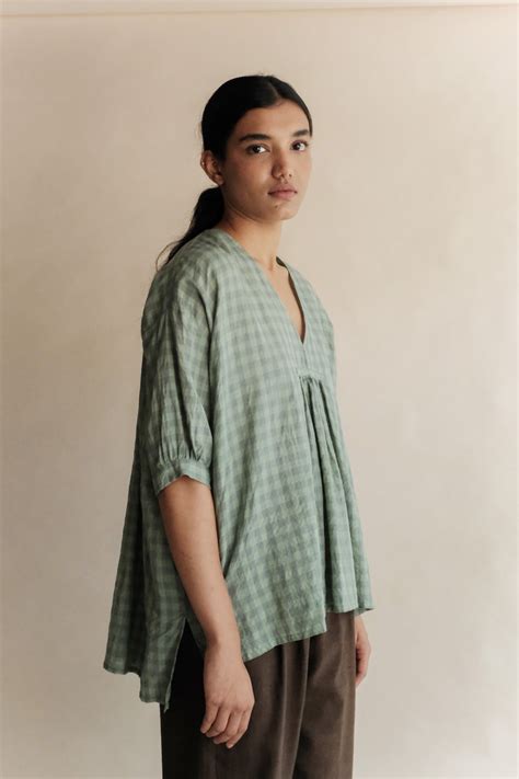 Runaway Bicycle Blair Top Sage Green Garmentory