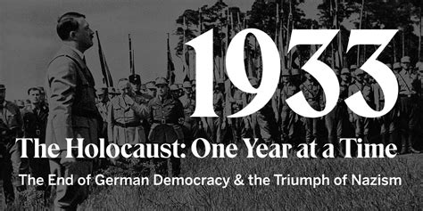 The End Of German Democracy And The Triumph Of Nazism In 1933 Museum