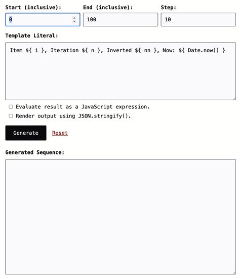 Sequence Generator Utility