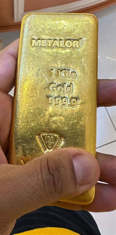 1 Kilo Metalor Gold Bar 9999 Fine ~rare Bullion ~pure Gold ~invest Now
