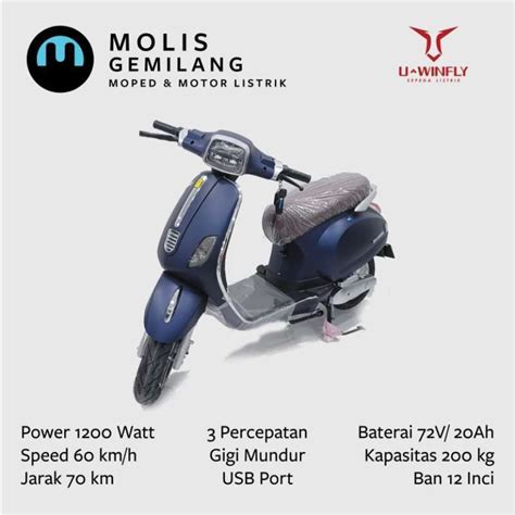 Jual Motor Listrik U Winfly T3s Di Seller Molis Gemilang Cipondoh