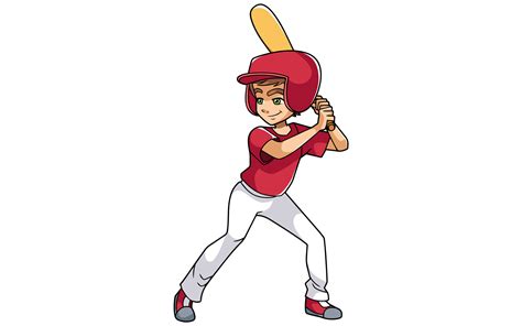 Baseball Batter Boy Graphic By Mkmalchev · Creative Fabrica