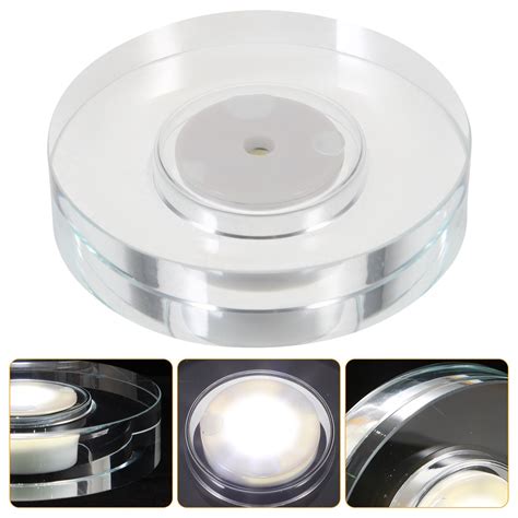 Glass Display Led Stand Rechargeable Light Base Shopee Philippines