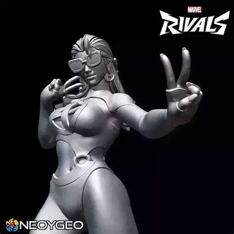 Invisible Woman Azure Shade Marvel Rivals 3d Model 3d Printable