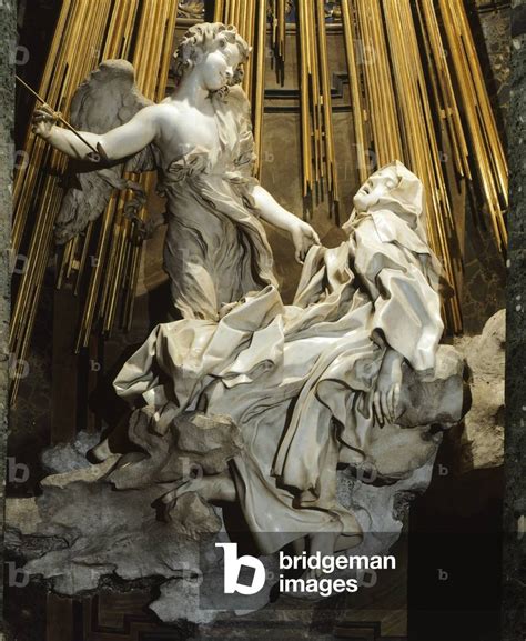Image Of Ecstasy Of Saint Theresa 1647 52 Marble By Bernini Gian