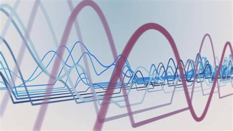 Motion Background With Sine Waveforms Gently Oscillating Up And Down Across The Frame This