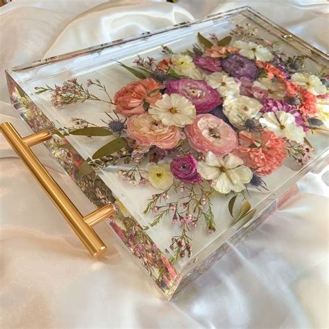 Flower Preservation Resin Tray Etsy Canada How To Preserve Flowers