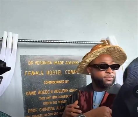 Davido Honors Late Mother Veronica Adeleke With New University Hostel Project In Nigeria