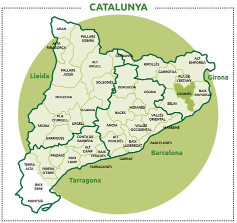 Mapa Turístico De La Provincia De Girona