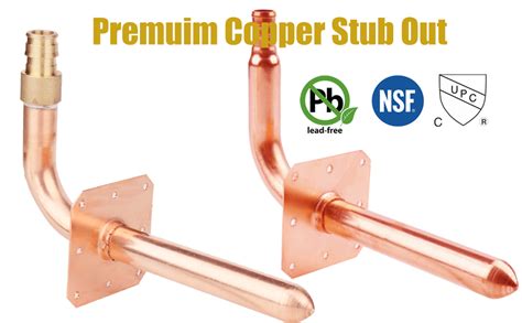 Whk 10 Packs Pex A Copper Stub Out Elbows With Wall Flange