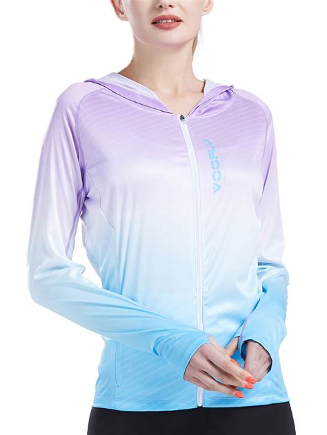 Womens Sun Shirts Uv Protection Long Sleeve With Thumb Hole Sun