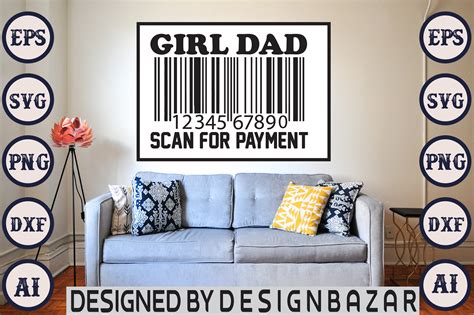 Girl Dad Scan For Payment Graphic By Craftpixel · Creative Fabrica