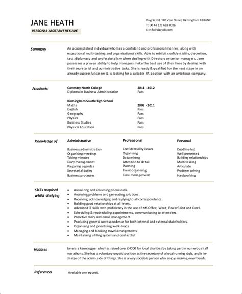 Cv Template Word Entry Level Free Collection 60 Entry Level Resume