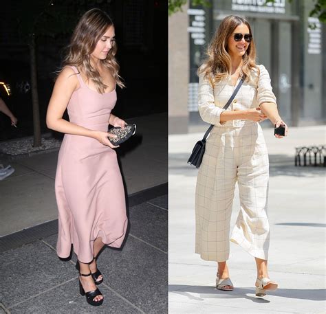 Jessica Alba Tries On Easy Summer Waves—two Ways—in New York City Vogue
