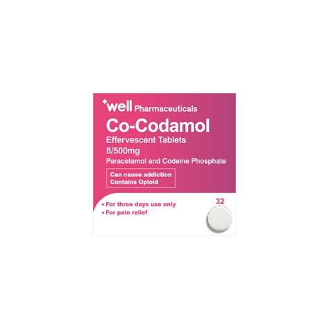 Well Co Codamol Effervescent Tablets Well Pharmacy