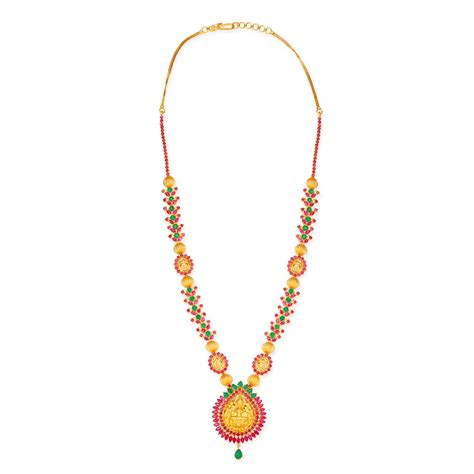 Magnificent Divine Ruby And Emerald Gold Haram