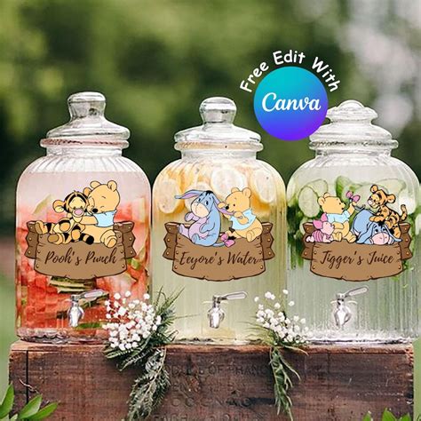 Winnie The Pooh Honey Jar Etsy