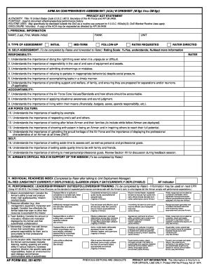 Air Force Aca Fill Out And Sign Printable Pdf Template Signnow