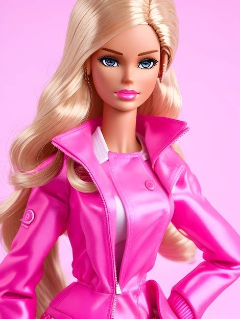 Premium Ai Image Barbie Doll With A Pink Jacket Premium Ai Image Barbie Doll With A Pink Jacket