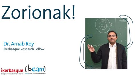 bcam basque center for applied mathematics on linkedin 🎊great news dr arnab roy has been