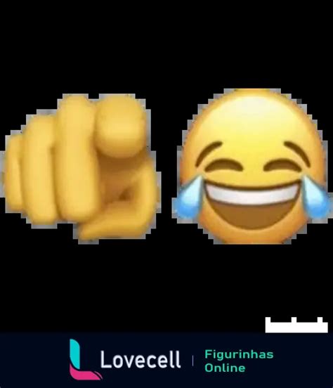Figurinha Risada E Apontar Para Whatsapp Lovecell
