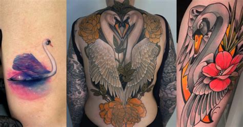 Elegant Swan Tattoos