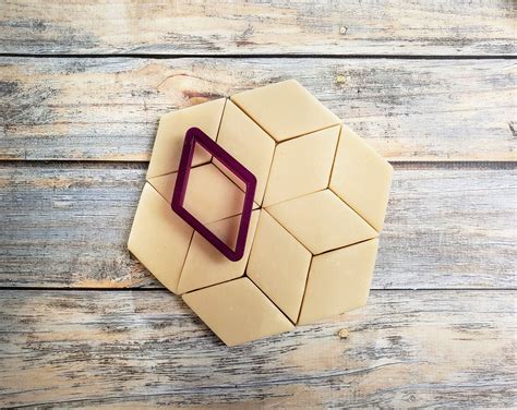 Diamond Shape Platter Cookie Cutter And Fondant Cutter And Clay Cutter Etsy